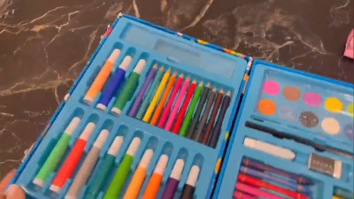 67 Pieces Art Set for Kids with Space Theme Case, Art and Craft ...