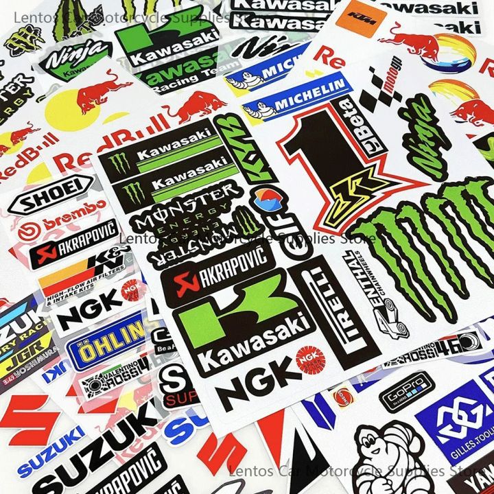 Motorcycle Helmet Sticker Car Decal for Honda for Yamaha Red Bull ...