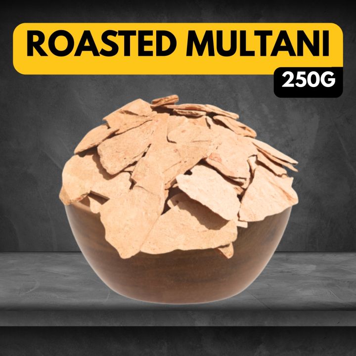 Roasted Multani Mitti 250 gm Roasted Multani Mitti Soft or Red Roasted ...