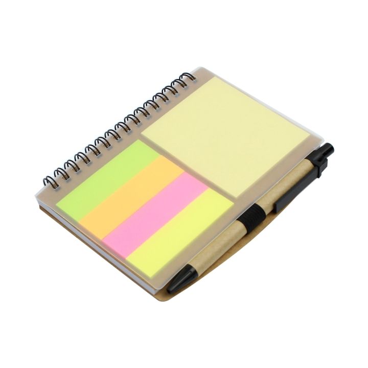 Post it notebook with TJ-0002 Note-book-pad-post-it-pen-plastic-cover ...