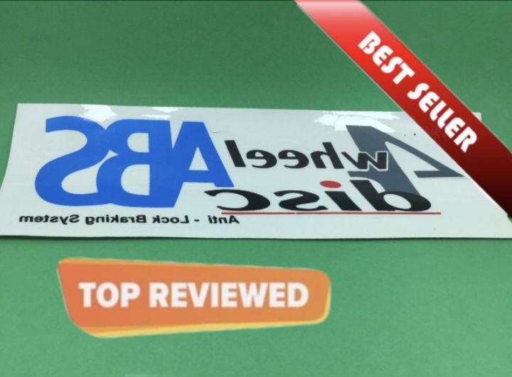ABS anti lock braking system plain decal sticker for car , decal ...