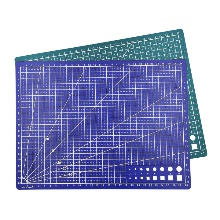 A3 Cutting Mat Single-sided Cutting Board Cut Pad DIY Tool with Clear Grid Lines Angles for ...
