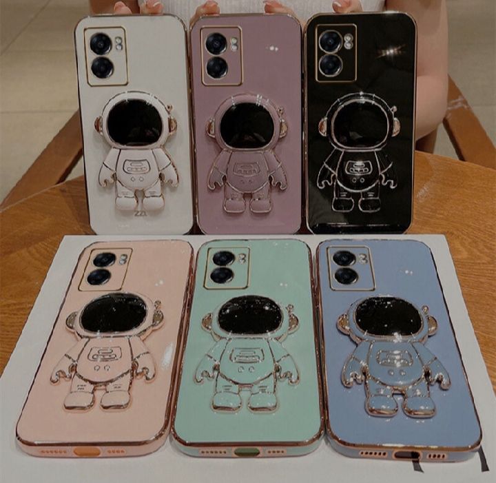 Redmi 13 C Back Cover with Astronaut Folding Stand Lanyard Luxury 6D ...