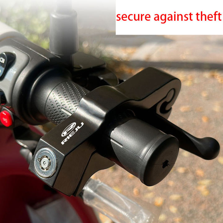 Motorcycle Handlebar Lock Anti Theft Throttle Grip Clutch Brake Lock ...