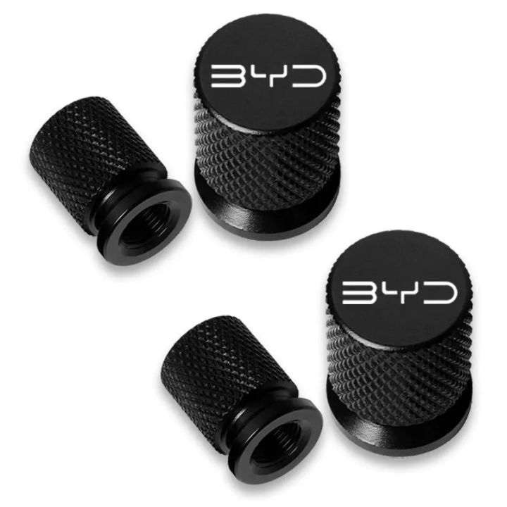 Car Wheel Tire Air Valve Caps Stem Cover With Brand For BYD ATTO 3 Song ...