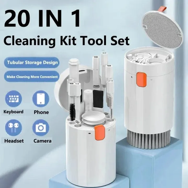 20-in-1 Cleaner Kit Computer Keyboard Brush Earphones Cleaning Pen ...