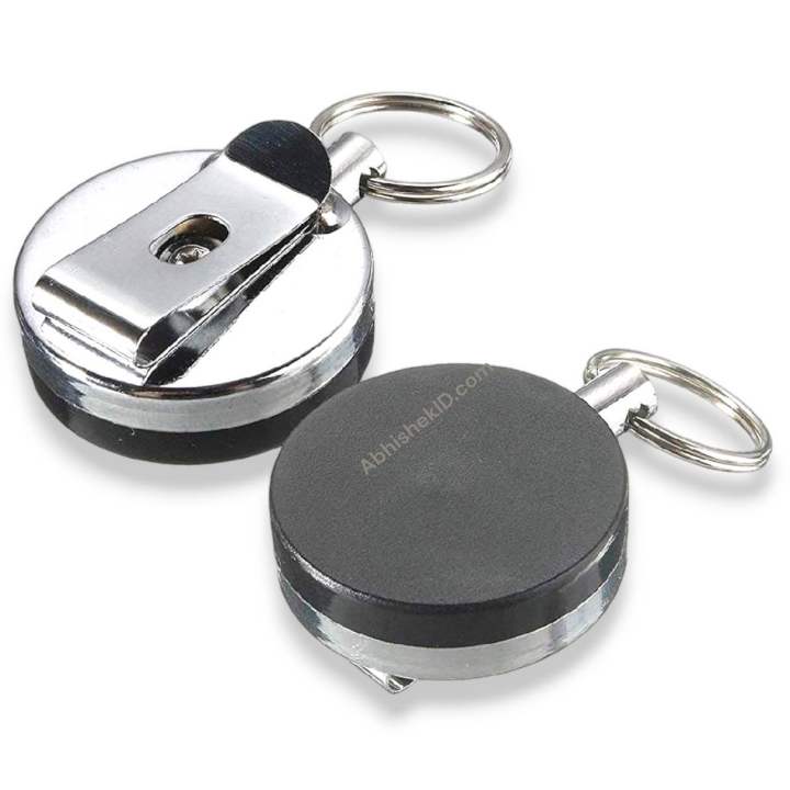 40 mm Metal Round Retractable Yo-Yo Steel For Business Id Cards | Daraz ...