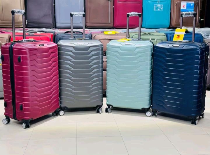 ABS 3-Piece Trolly suitcase Set (20/24/28) ABS Hardside Spinner 4 Wheel ...