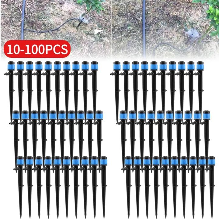 10-100Pcs Garden Micro Drip Irrigation 360 Degrees Rotating Nozzle ...