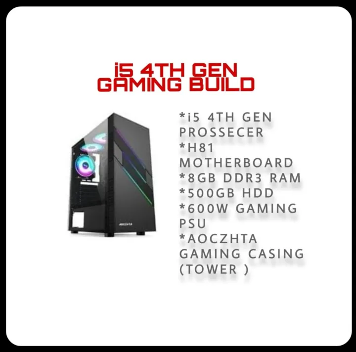 INTEL I5 4TH GEN GAMING COMPUTER | Daraz.lk