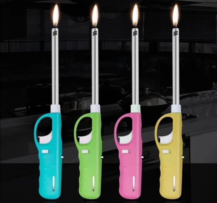 Gas Lighter Electronic Adjustable Flame Gas Lighter Refillable Gun ...