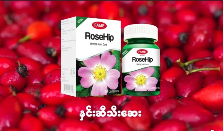 Fame Rose Hip , Fame နှင်းဆီ‌သီးဆေး , Herbal Joint Care | Shop.com.mm