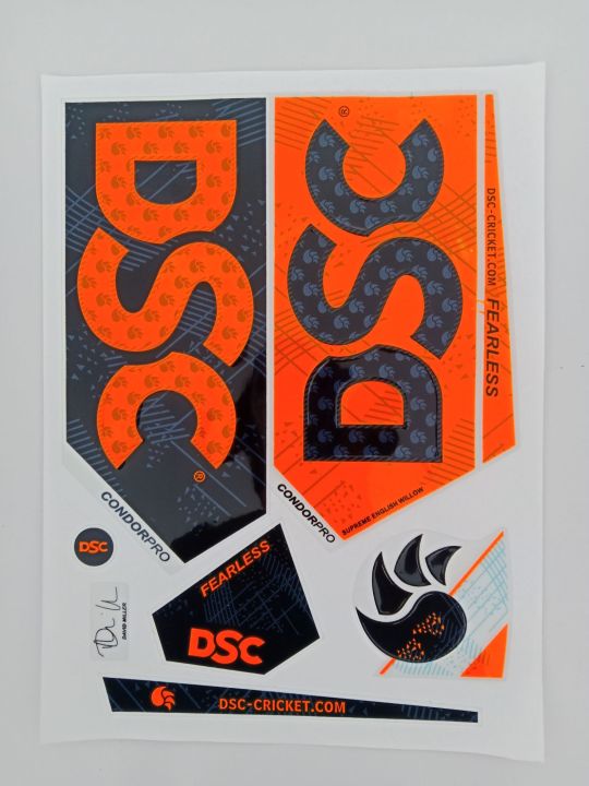 New 3D 2025 Latest DSC Orange 🧡 & Black Edition Top Quality Cricket Bat ...
