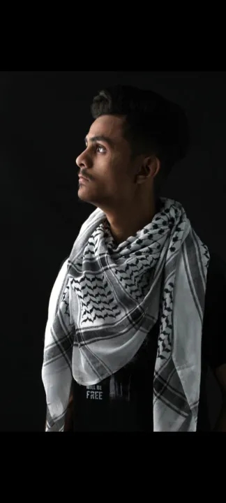 Palestine Scarf Keffiyeh Printed Neck Chief Shemagh For Men | Daraz.pk