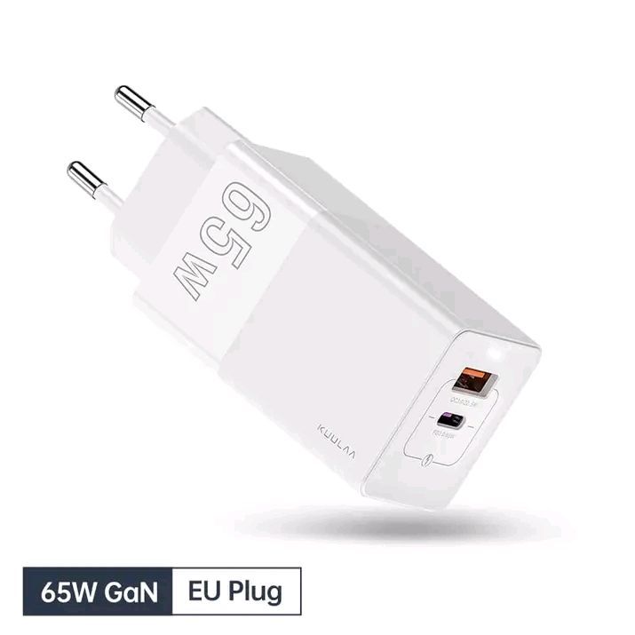65W. 2 Ports Adapter. USB + TYPE C | Daraz.pk