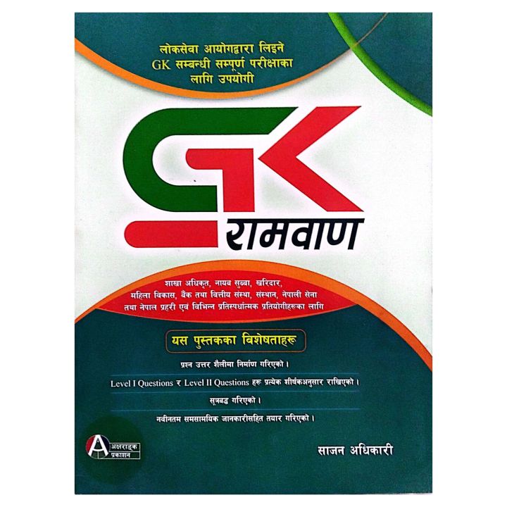 Gk Ramban by Sajan Adhikari | Edition 2080 | Aksharanka Publication | Daraz.com.np