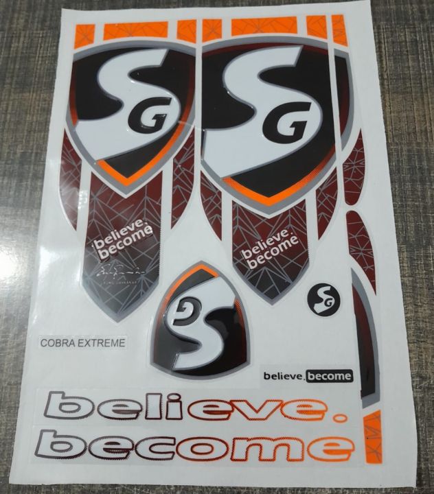2024 Edition SG 3D Embossed Cricket Bat Stickers | New Version 2024 SG ...
