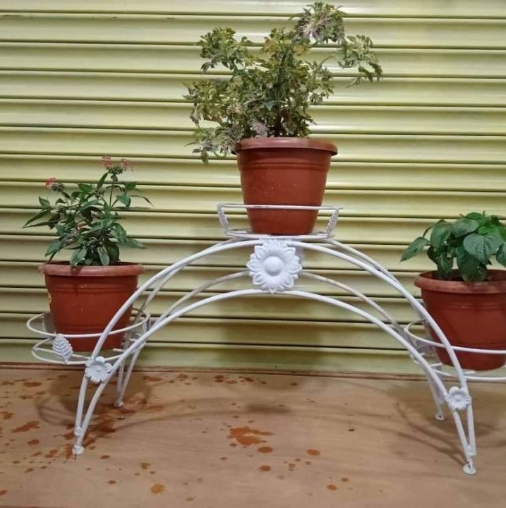 Chandrama Design 3 pot Gamala Holder/Semi Circle Gamala Stand | Daraz ...