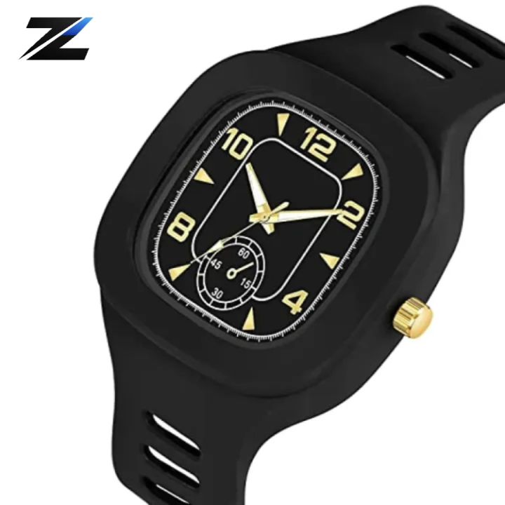 Square Dial Black Watch for Men & Boys | Stylish 2026 Design | Trendy ...