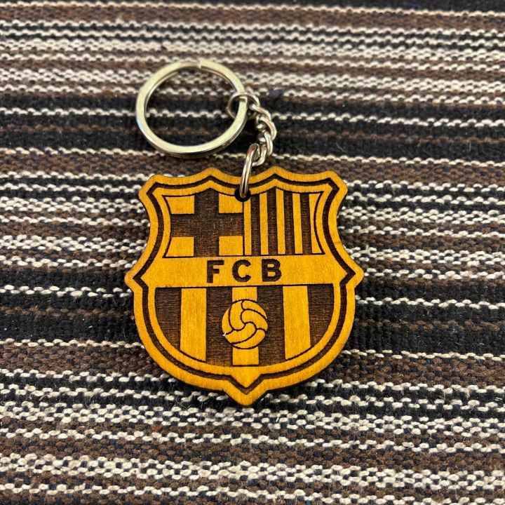 FC Barcelona - Football Club - Big Size - Wooden Keyholder / Keychain ...
