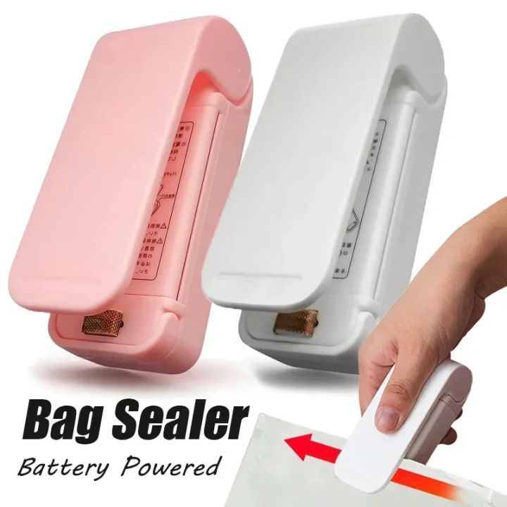 Mini Heat Bag Sealing Machine Package Sealer Bags Thermal Plastic Food Bag Closure Portable ...