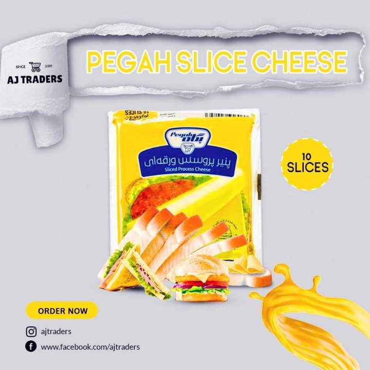 1 Packs - 10 Slices - Fresh Stock - Pegah Slice Cheese | Daraz.pk