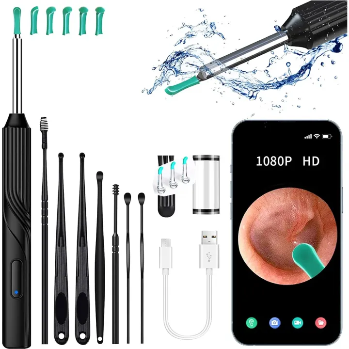 Smart Visual Ear Pick Ear Wax Reomoval Tool With 8pcs Set Ear Cleaner ...