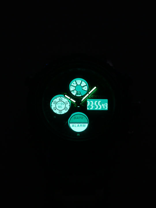 Men's Athleisure Watch Waterproof Luminous Quartz Electronic Watch Dual ...