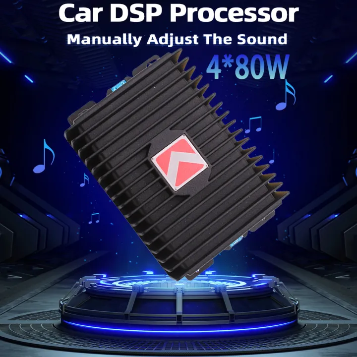 80W*4 Car Power Amplifier 4 Channel Android Big Screen DSP Audio ...
