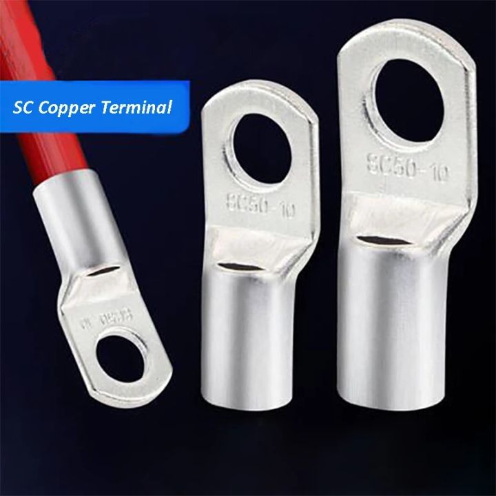 10pcs/lot 1.5/2.5/4mm2 Tinned Copper Lugs Ring Crimp Terminals Wire ...