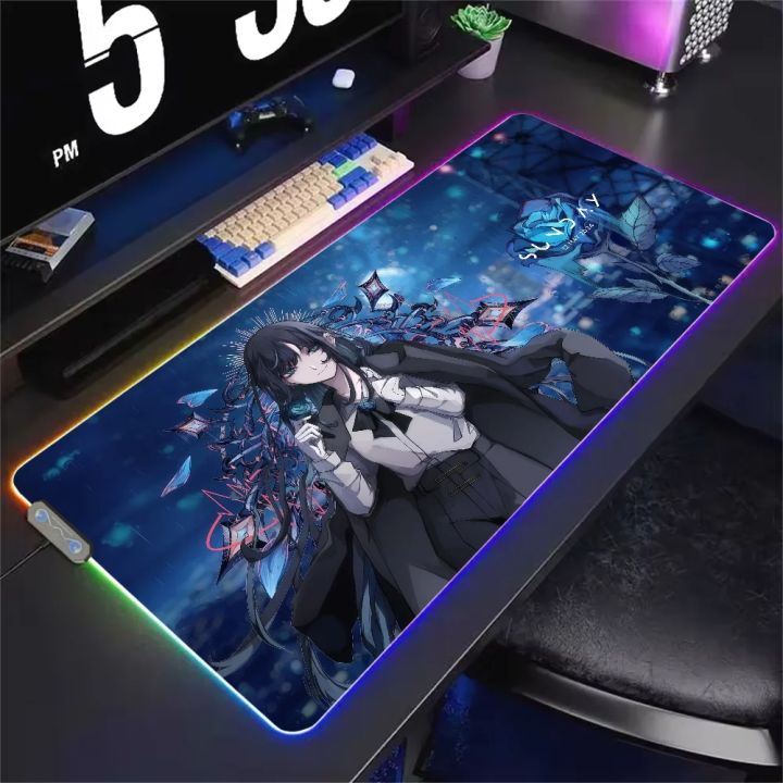 Singer Japaneses Ado Door Mat LED Light RGB Luminous Keyboard Desk-Mat ...