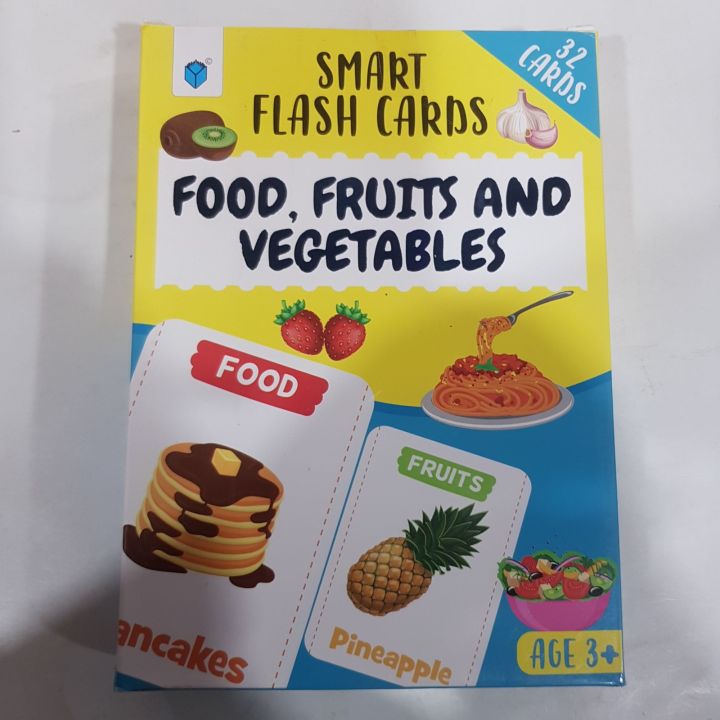 SMART FLASH CARDS FOOD, FRUITS AND VEGETABLES | Daraz.pk