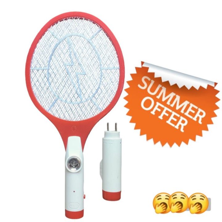 Electric Mosquito Killer Bat With Led Light Racket Zapper Assorted ...