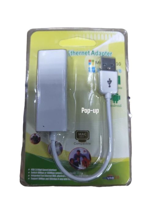 100 Mbps 1 USB 2.0 Ethernet Adapter | Daraz.lk