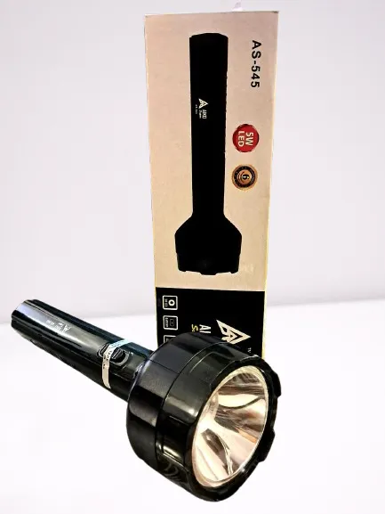 AIKO AS-545 Rechargeable LED Torch – 5W Long-Range Flashlight – Durable ...