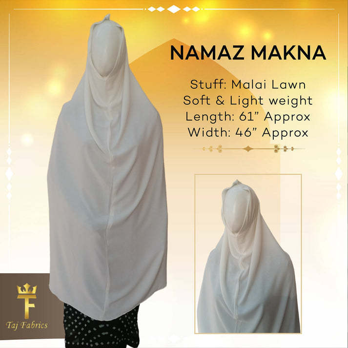 Namaz scarf ehram Chadar Makhna scarf with hijab soft fabric qualities ...