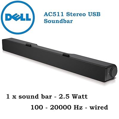 DELL AC511 MULTIMEDIA USB SOUNDBAR FOR DESKTOP PC AND LEPTOP | Daraz.pk