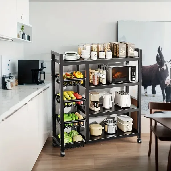 4-tier multipurpose kitchen storage | Daraz.pk