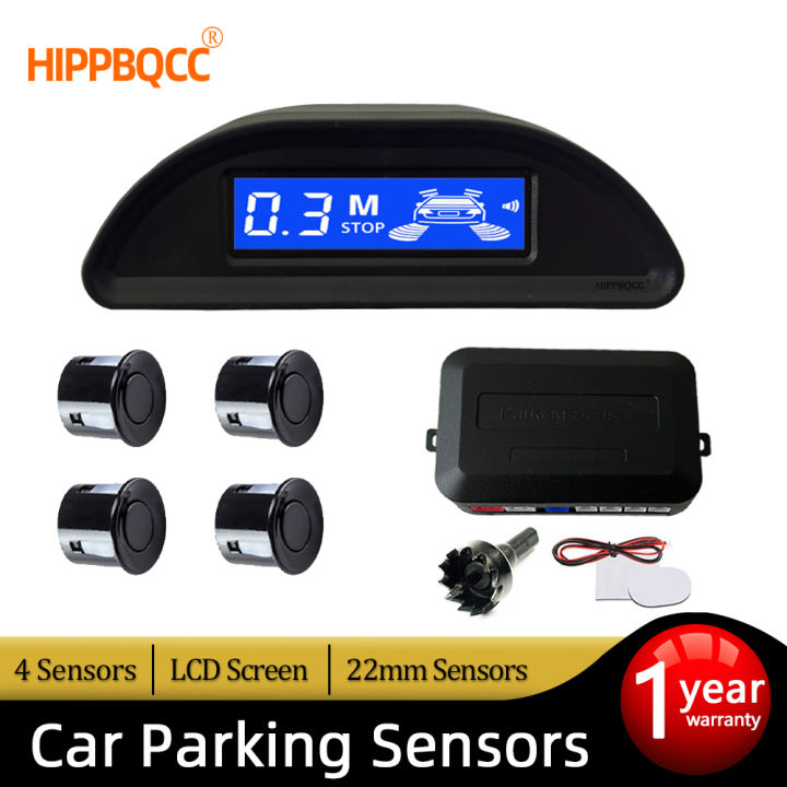 HIPPBQCC Parking Sensor Kit Car Parktronic LCD Display Backlight ...