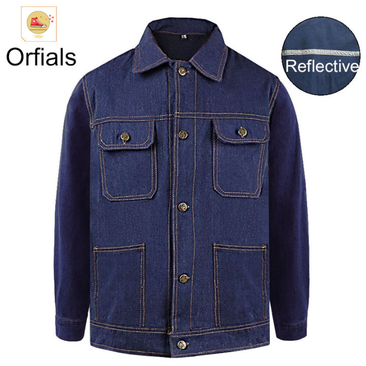 Orfilas electric welding suits, anti-scalding and wear-resistant denim ...