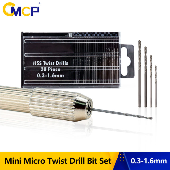 CMCP 0.3-1.6mm HSS Twist Drill Bits Mini Micro Drill Bit Set Aluminum ...