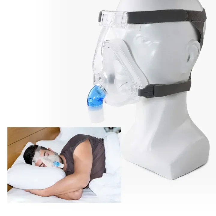 CPAP Full Face Mask Medical Silicon Full Facial Mask Auto BiPAP CPAP ...