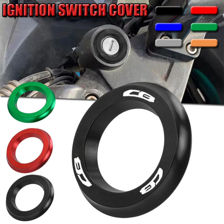With Logo "CB"Ignition Switch Cover Key Ring CNC For Honda CB125R ...