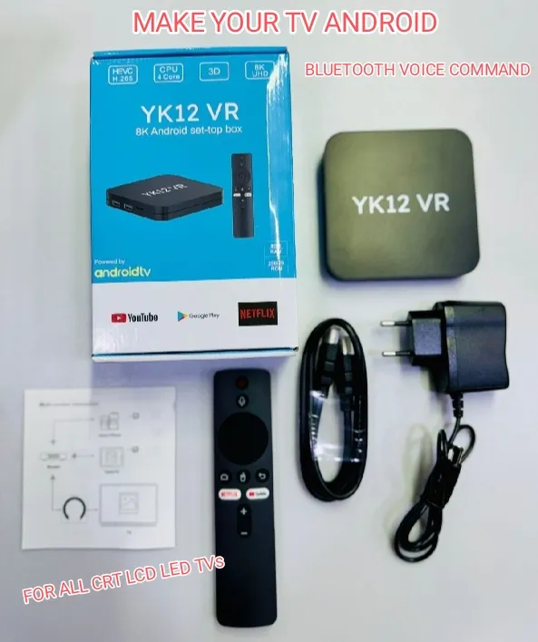 Android TV Box / Tv Box with Bluetooth voice Remote | Daraz.pk