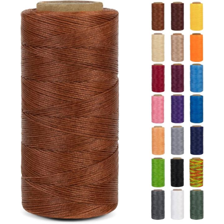 1mm 220m Leather Wax Thread for Waxed Polyester Cord Craft Heavy Duty ...