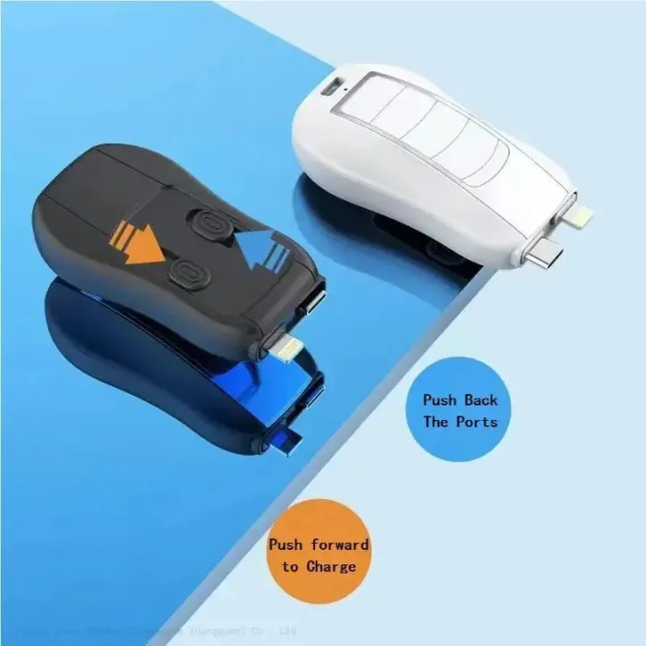 New 2 in 1 Keychain Portable Key chain Power Bank Emergency Charging ...