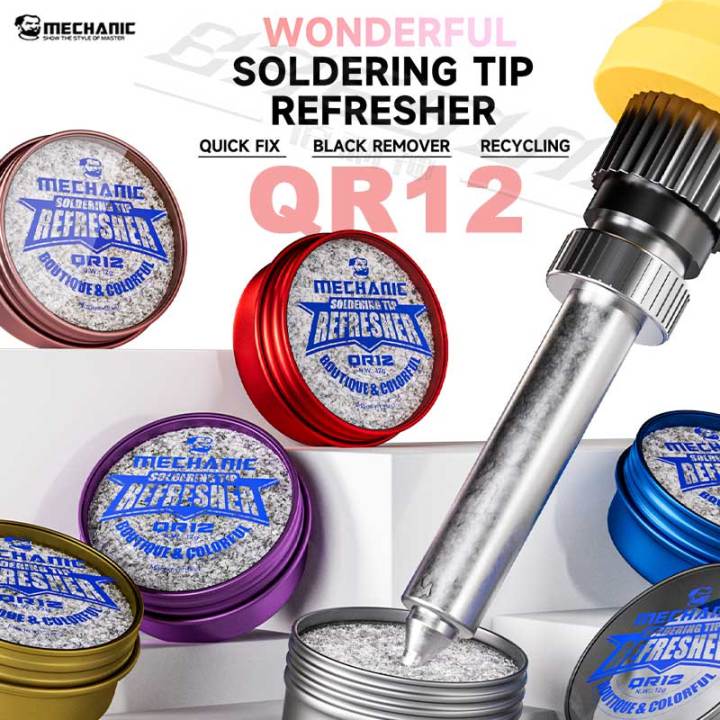 Mechanic QR12 Soldering Tip Refresher Non-stick Quick Fix Black Remove ...
