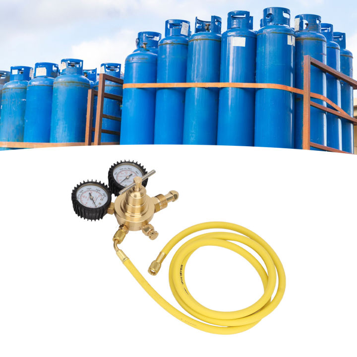 Nitrogen Pressure Gauge Regulator Test Kit Brass Inlet Outlet ...