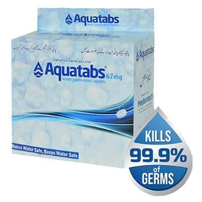 Aquatabs 67mg water Purification Chlorine Tablets 240s | Daraz.pk