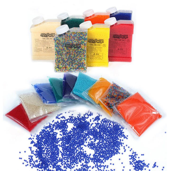 7-8mm Gel Water hydrogel Balls Bullet Beads Bottle Light in dark Refill ...